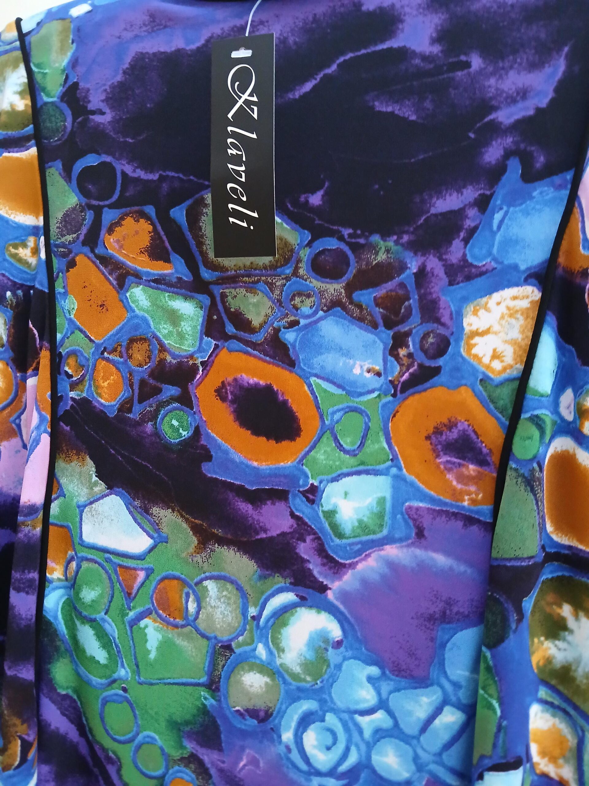 Abalone print tailored blouse by Italian designer in a slimming ...